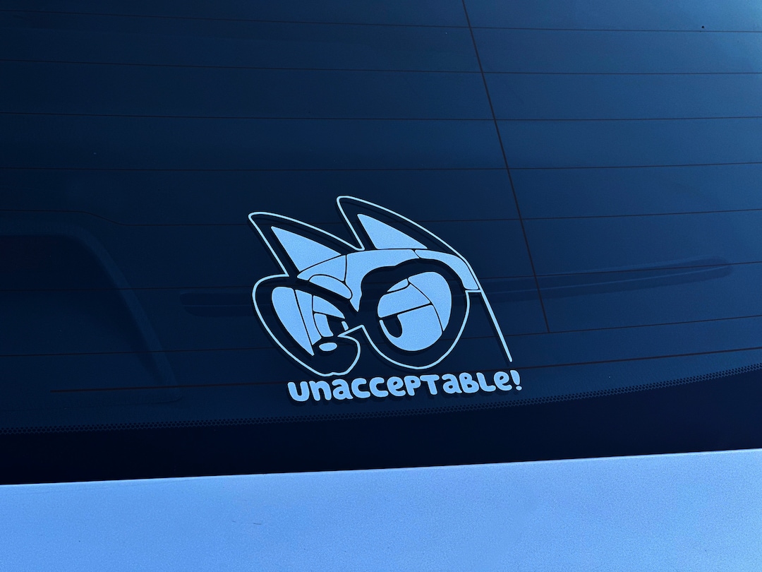 Unacceptable Muffin Decal / Sticker Muffin / Decal for Lapto, Window or ...