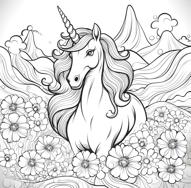 16 Unicorn Coloring Pages | Unicorn PDF, Unicorn Printables, Coloring for Kids, Unicorn Birthday ...