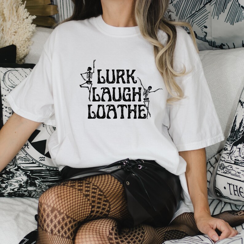 Lurk Laugh Loath Comfort Colors Shirt Funny Halloween Shirt - Etsy