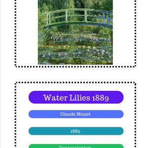 Famous Paintings Flashcards, 50 Paintings Everyone Should Know, Digital ...
