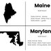 State Geography Flashcards, US States Matching Game Printable Download ...