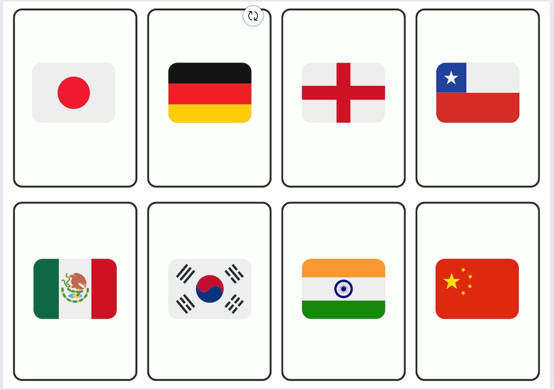 Printable National Flags Flashcards, Countries Nationalities Learning ...