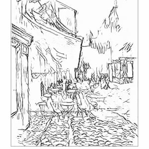 Famous Paintings Coloring Pages, 20 Paintings to Color, Digital ...