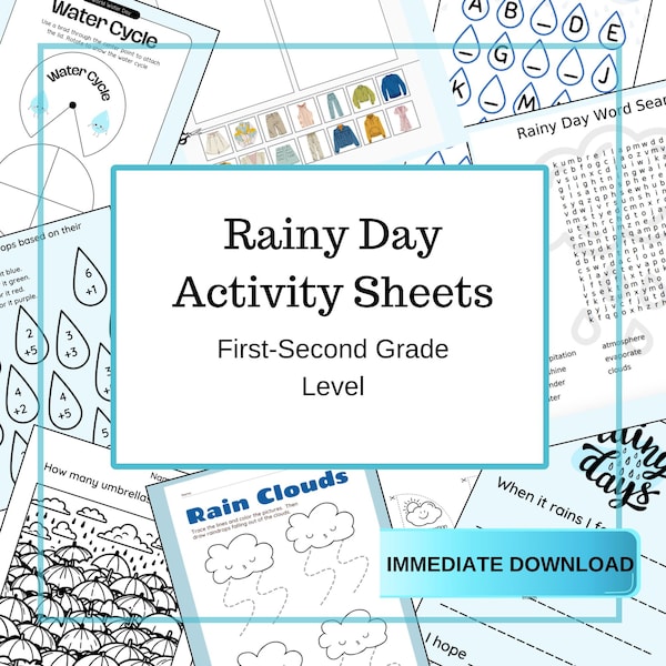 2nd Grade Activities Pages - Etsy