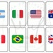 Printable National Flags Flashcards, Countries Nationalities Learning ...