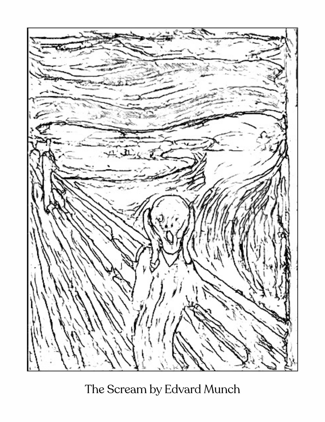 Famous Paintings Coloring Pages: Art History Activity Instant Digital ...