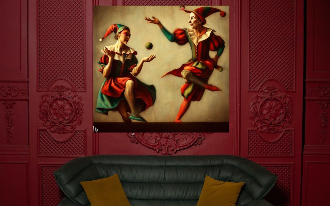 Clown Jesters Digital Download-printable Wall Art-artwork Prints-fine ...