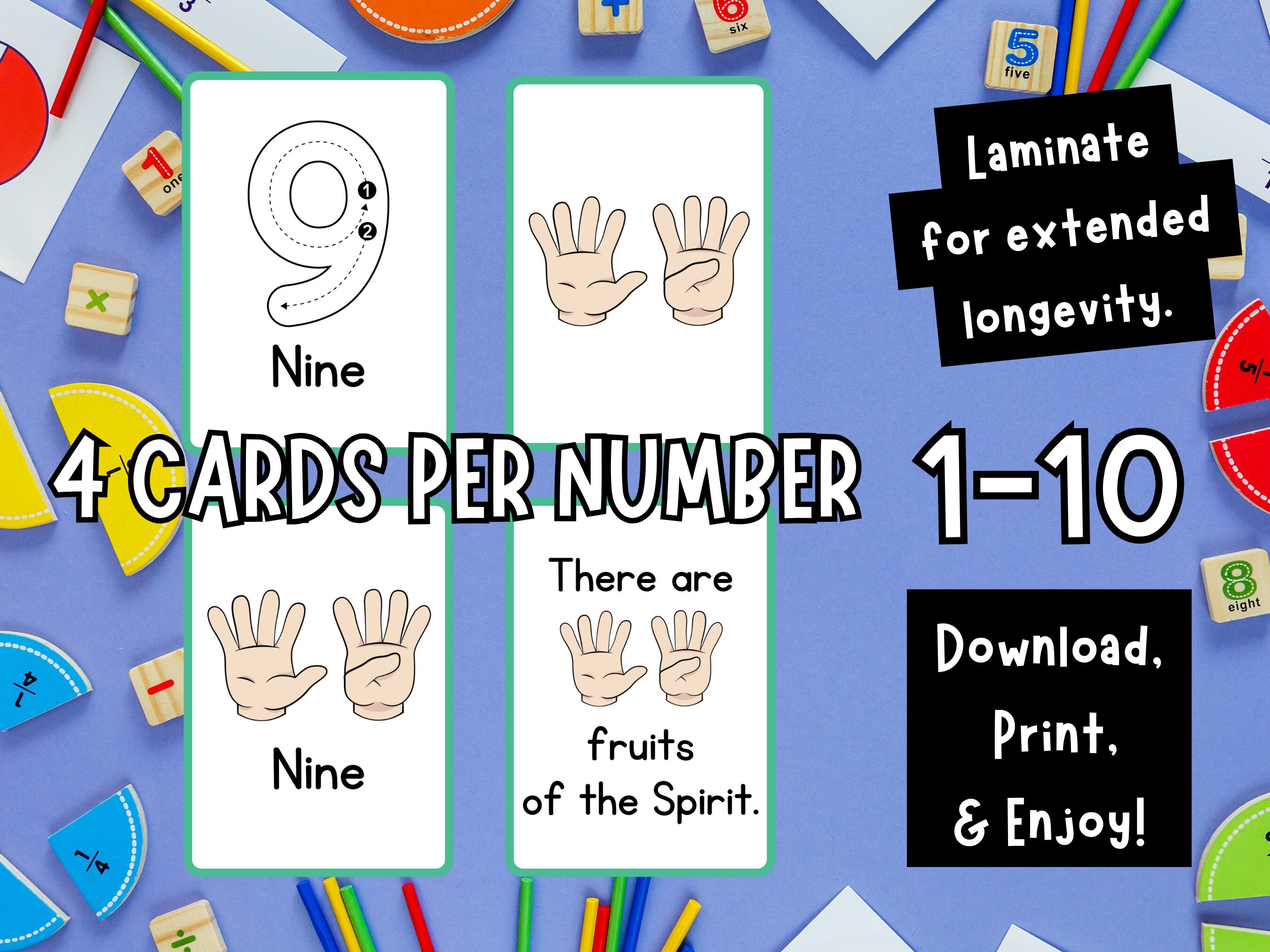 Number Flashcards Number Tracing Bible Numbers Number - Etsy