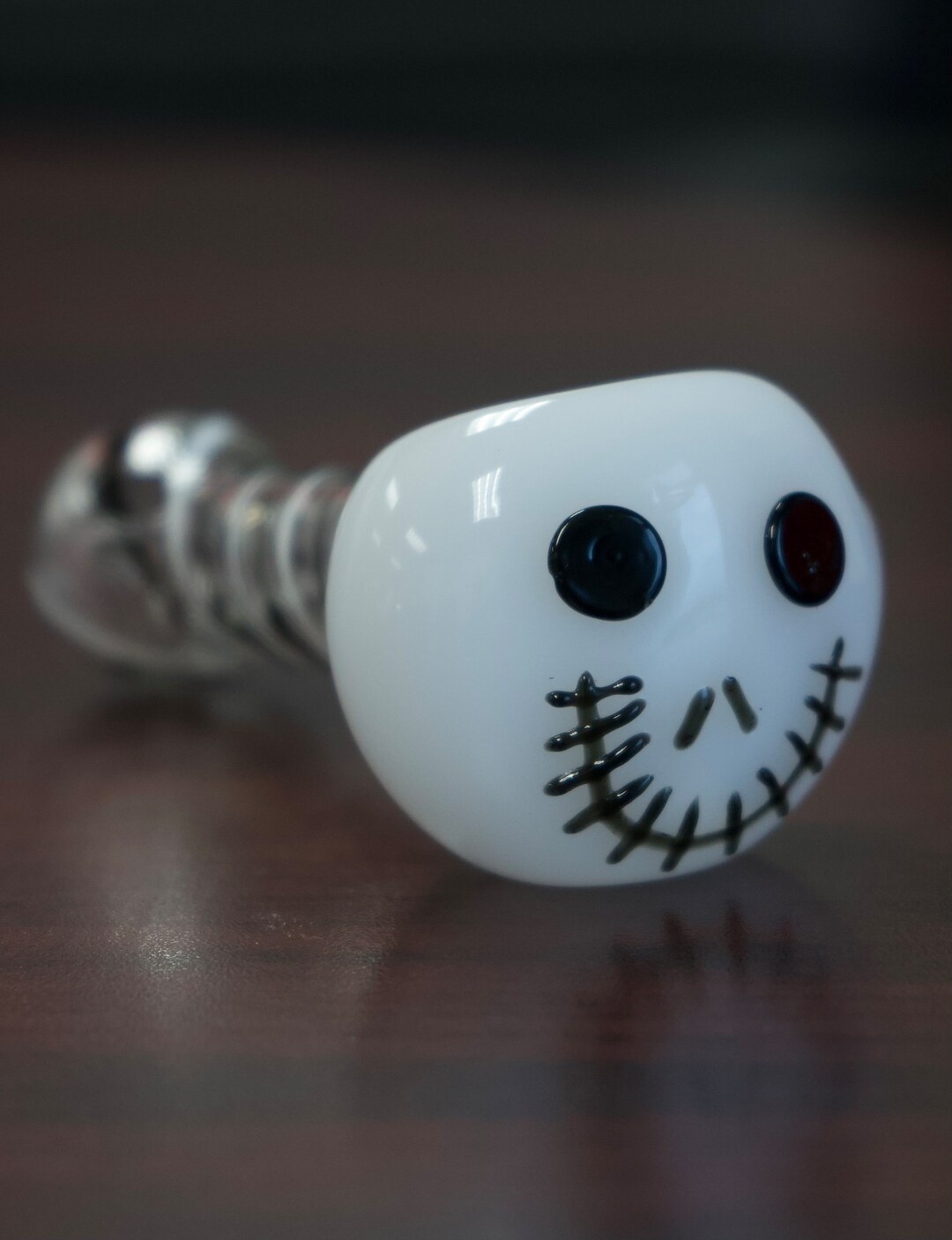 Glass Pipe Jack Skellington Smoking Pipe Halloween Pipes Best Pipe - Etsy
