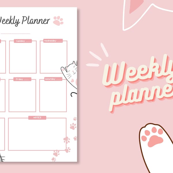Weekly Planner - Etsy