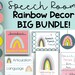 Boho Rainbow Speech Room Decor BIG Bundle- Back to School Ready! - Etsy
