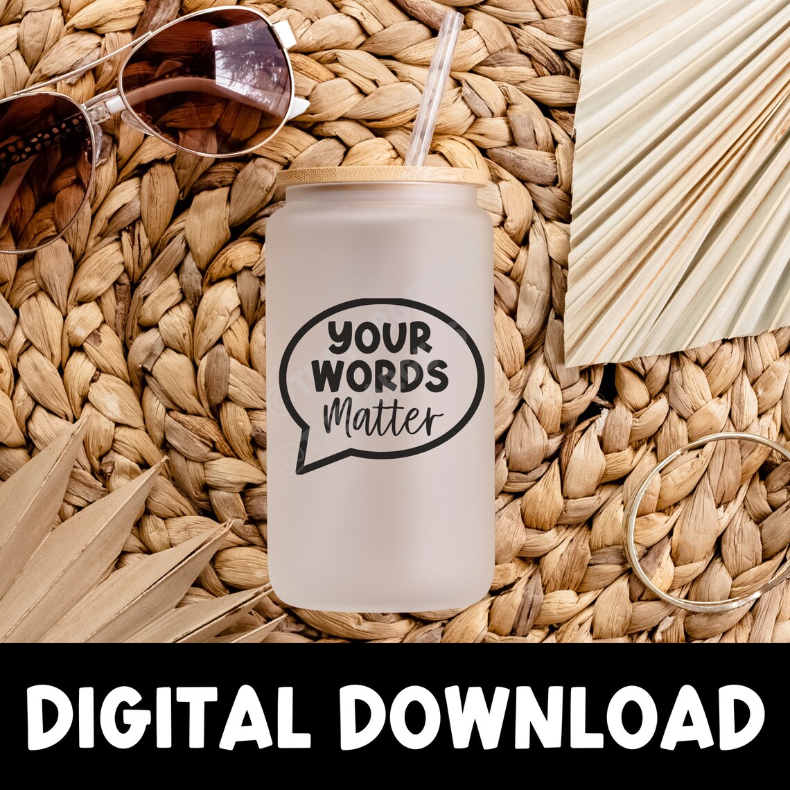 Your Words Matter Speech Bubble Svg/png DIY Speech Therapy - Etsy