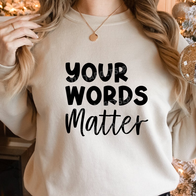 Your Words Matter SVG -DIY Speech Therapy Shirts, Signs, Posters, Totes ...