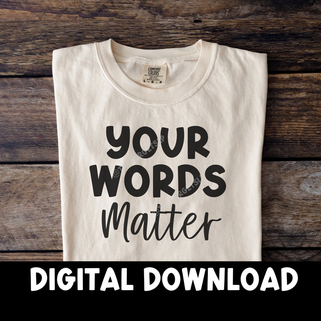 Your Words Matter Speech Bubble Svg/png -DIY Speech Therapy Shirts ...