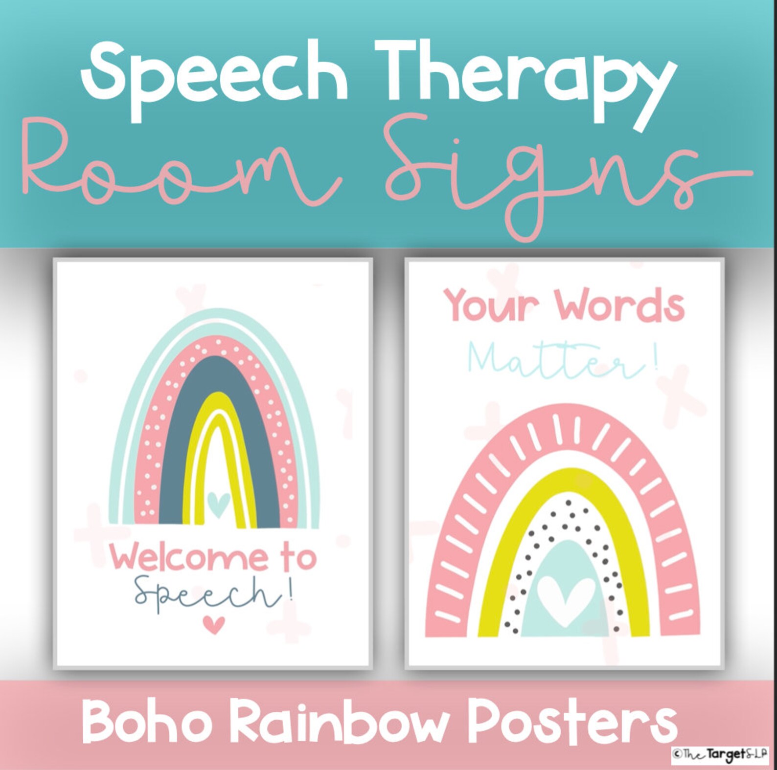 Boho Rainbow Speech Room Decor BIG Bundle- Back to School Ready! - Etsy