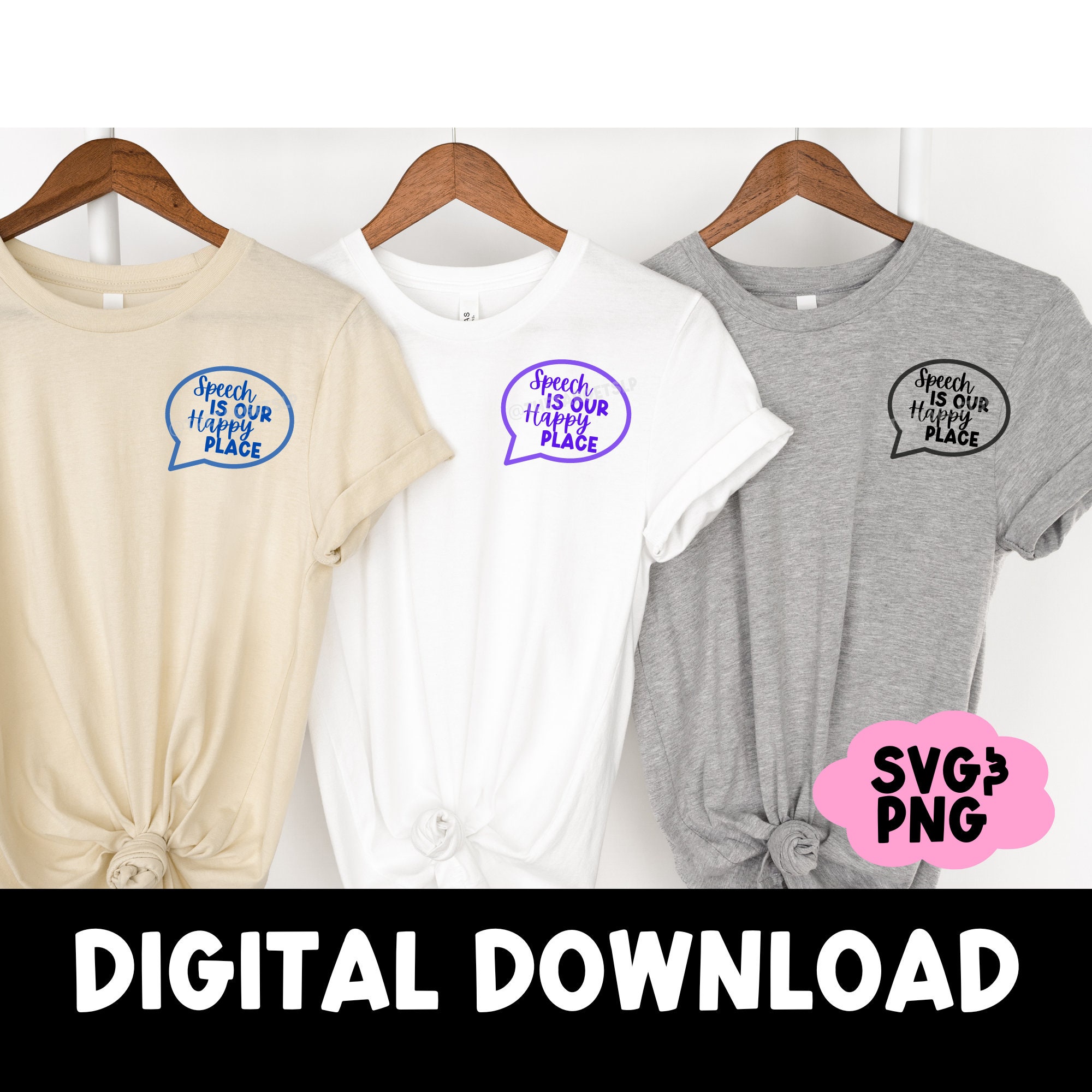 Speech is Our Happy Place Svg/png- Speech Therapy Svg/png- DIY Speech ...