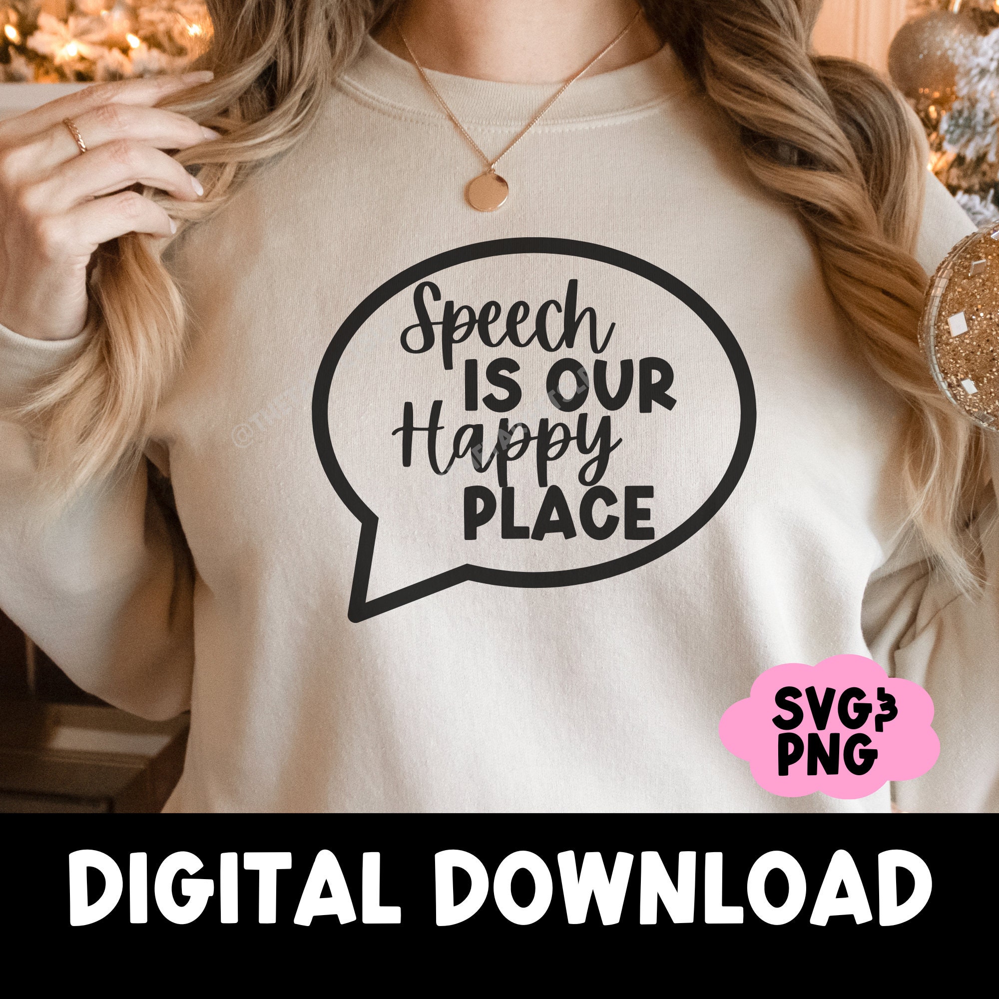 Speech is Our Happy Place Svg/png- Speech Therapy Svg/png- DIY Speech ...