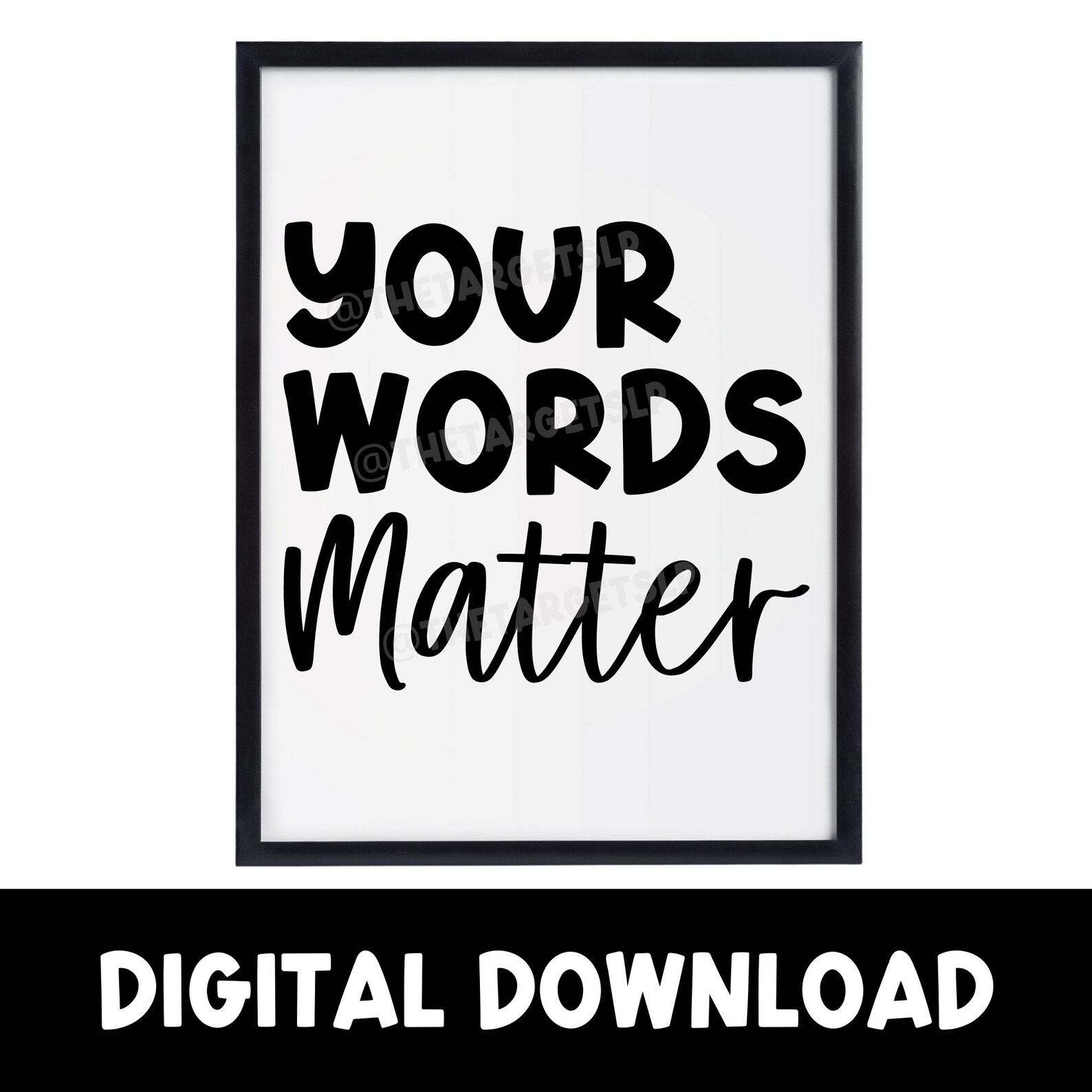 Your Words Matter SVG DIY Speech Therapy Shirts Signs - Etsy