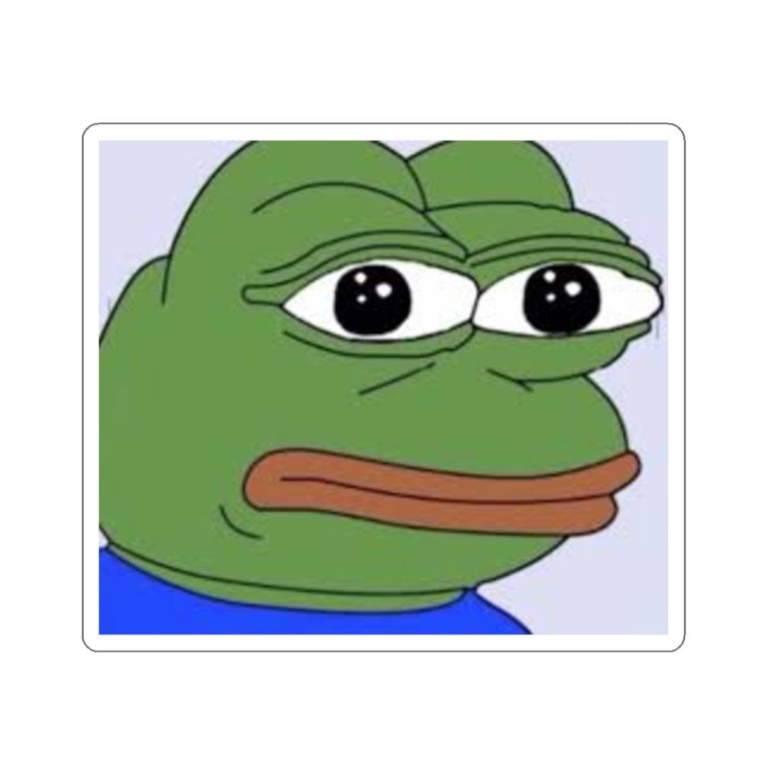 Pepe the Frog Funny Meme Sticker Vinyl Kiss-cut - Etsy