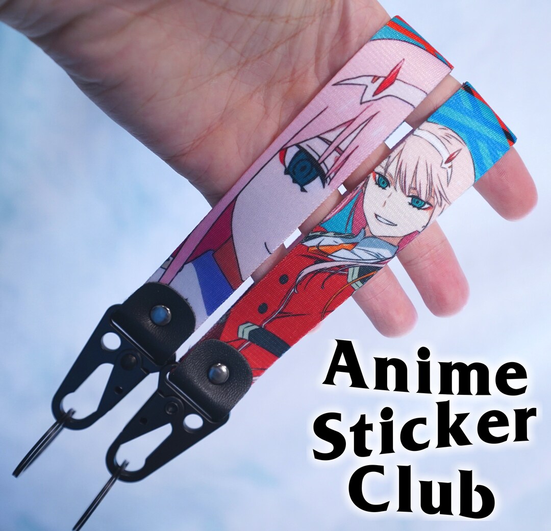 Zero Two Keychain, Darling in the Franxx Keychain - Anime Embroidered ...
