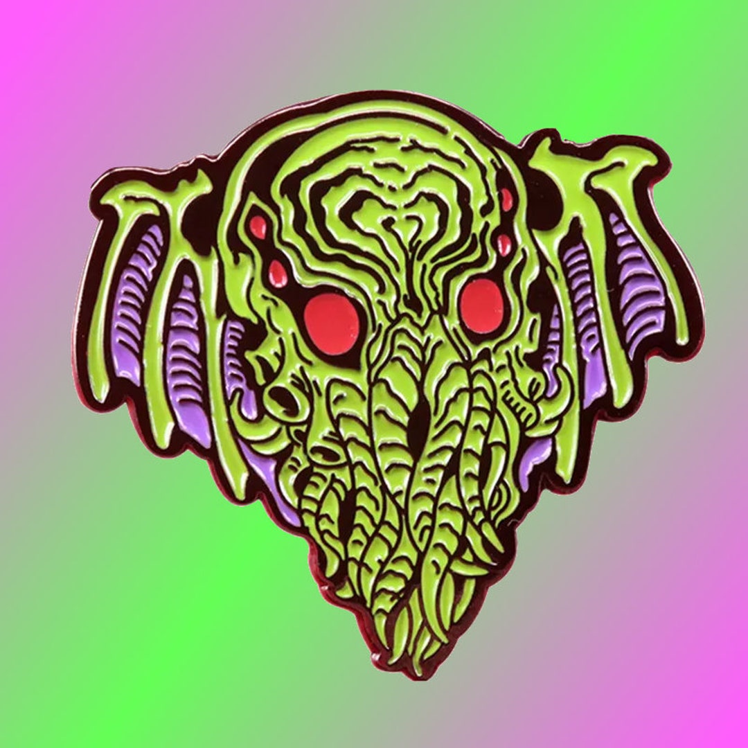 Cthulhu Head Pin H.P. Lovecraft Mythos Eldritch Creepy Horror Pin - Etsy