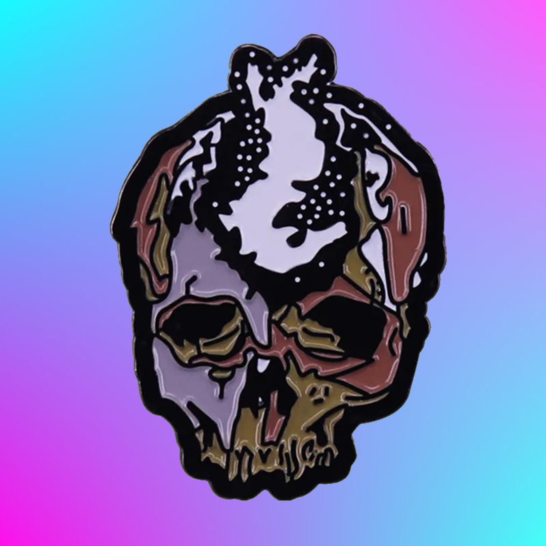 Bloodborne Skull Pin - Madmans Knowledge Skull Enamel Pin - Etsy