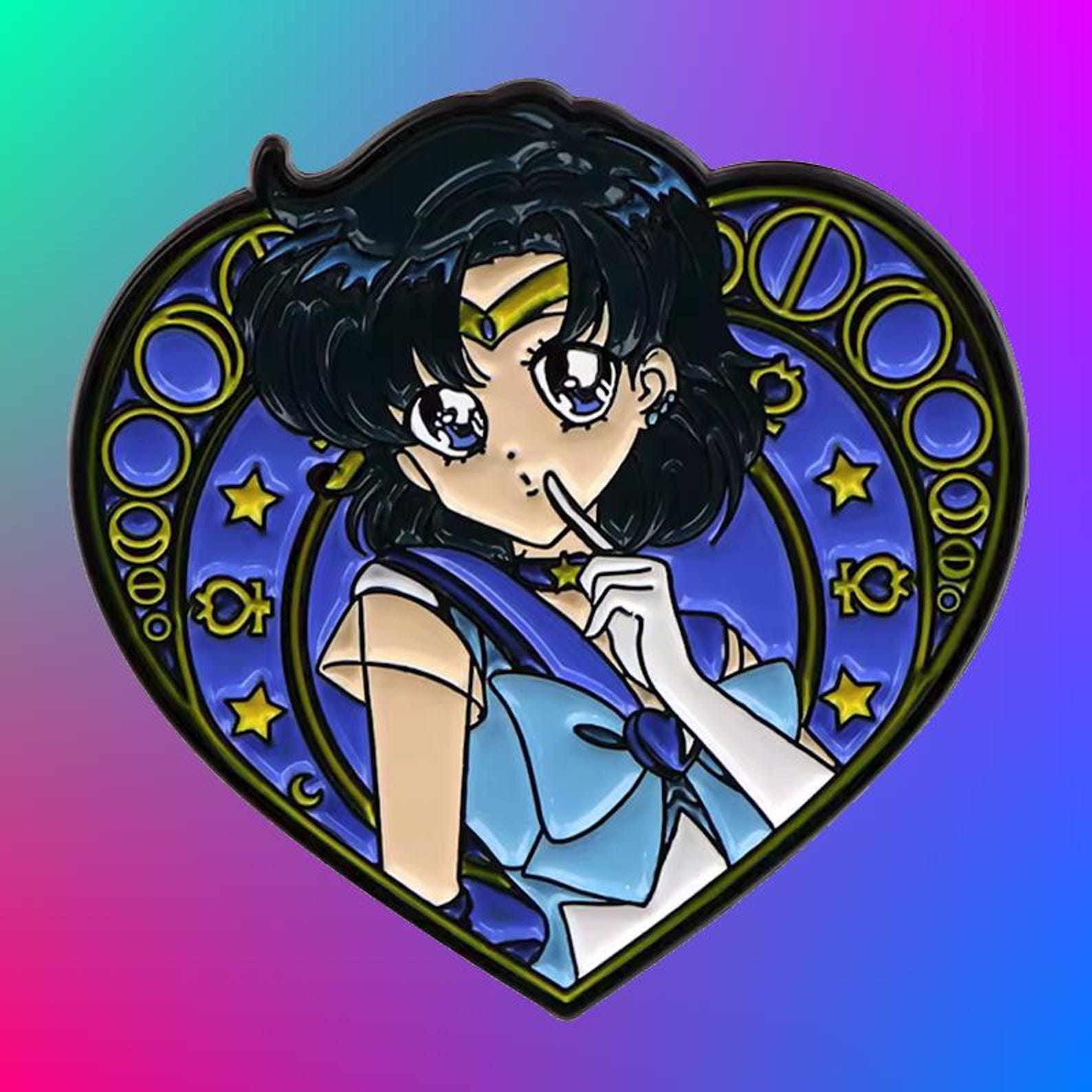 Sailor Moon, Mars, Mercury, Jupiter, Venus Pin - Retro Sailor Moon 90s ...