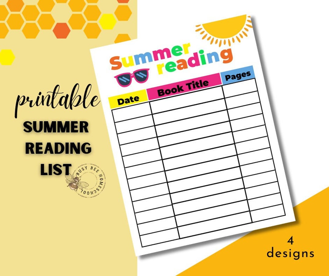 Summer Reading Tracker Bundle Printable | Kids Summer Printable ...