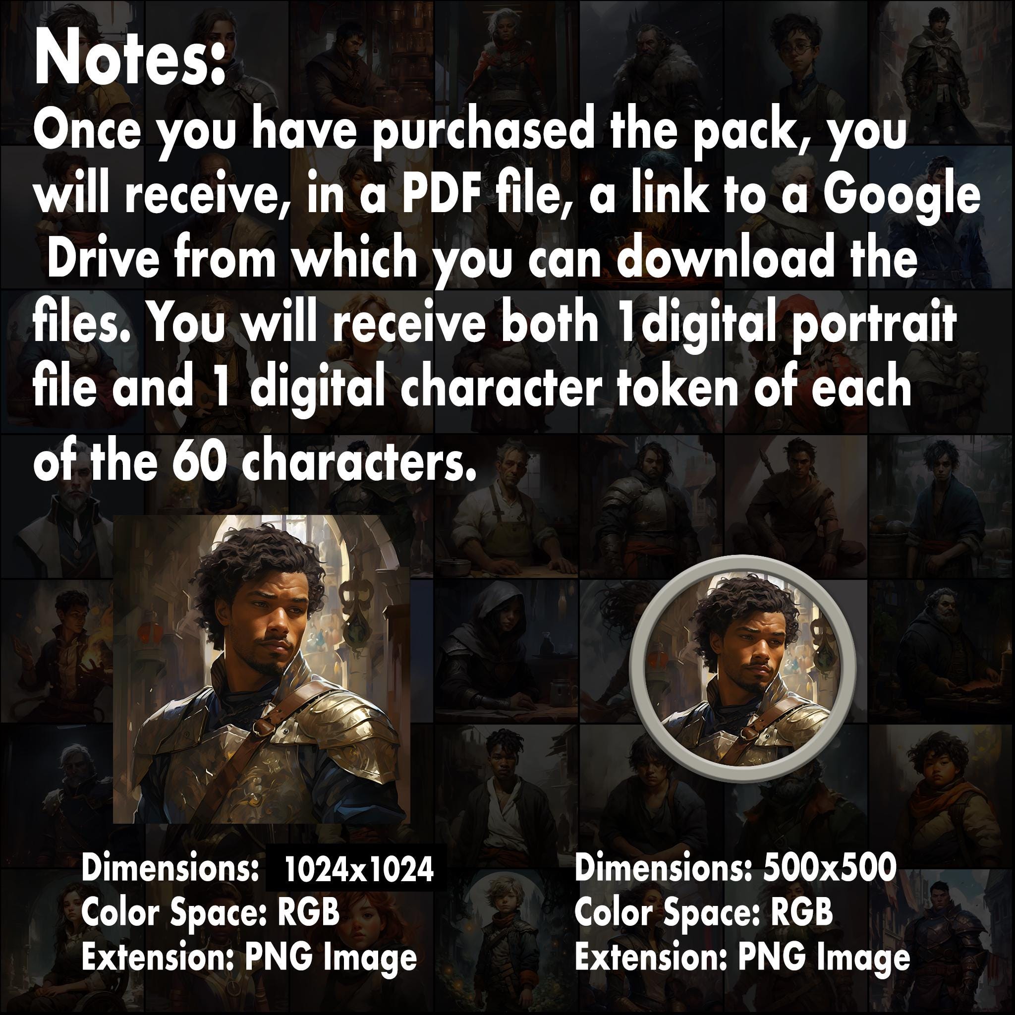 Assorted Heroes and Npcs - Generic Monsters Pack 1: 60 Heroes, NPC ...