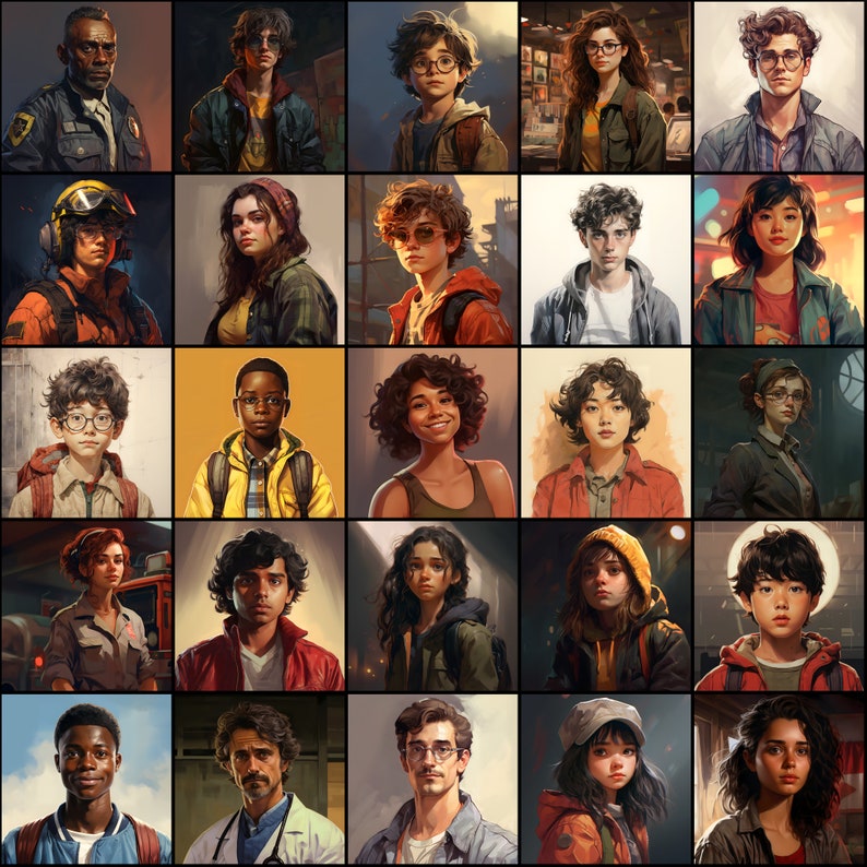 Assorted Heroes & Npcs - Children on Velocipedes Pack 1: 60 Heroes, NPC ...