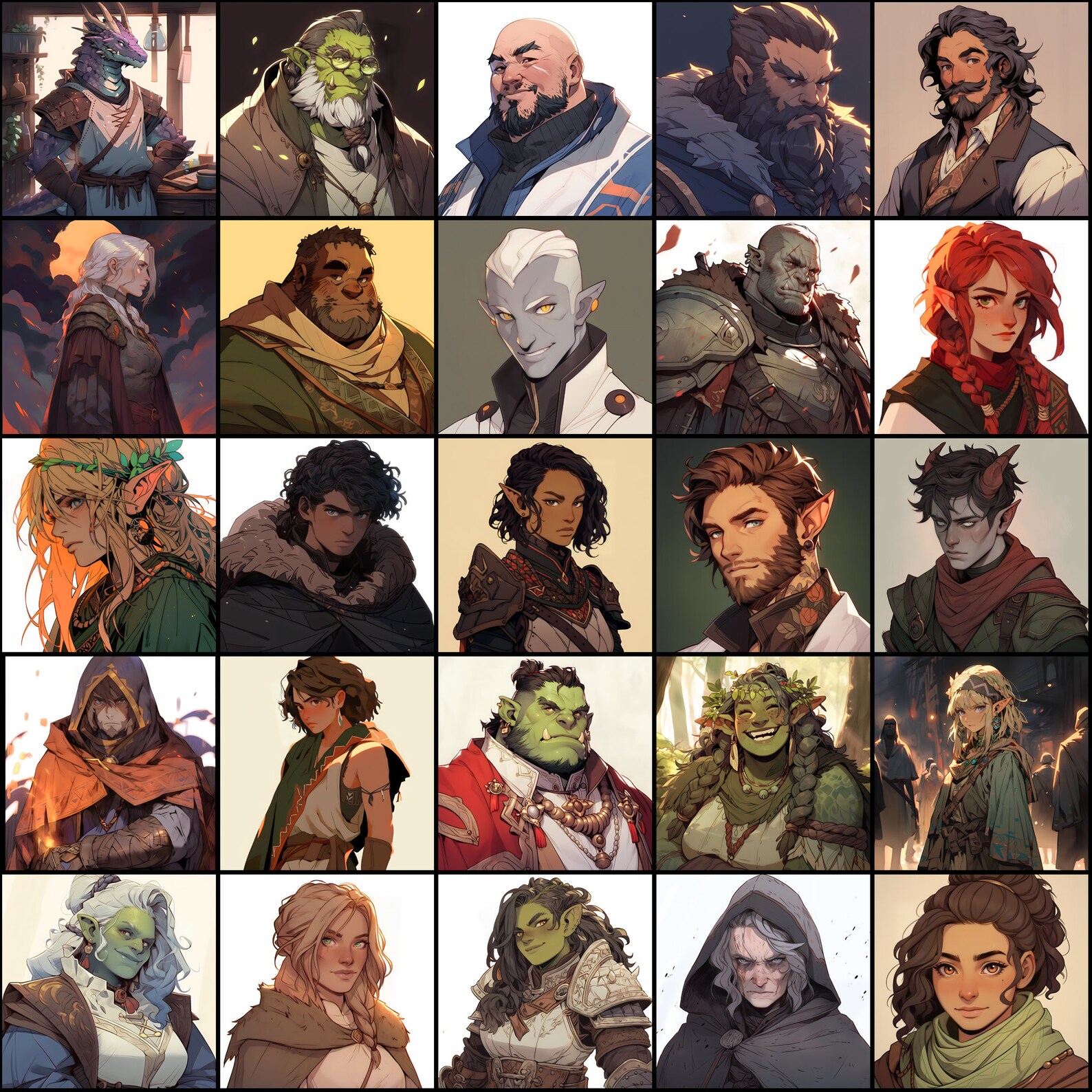 Anime Hero & NPC Art: 60 TTRPG Character Tokens (digital Download) - Etsy