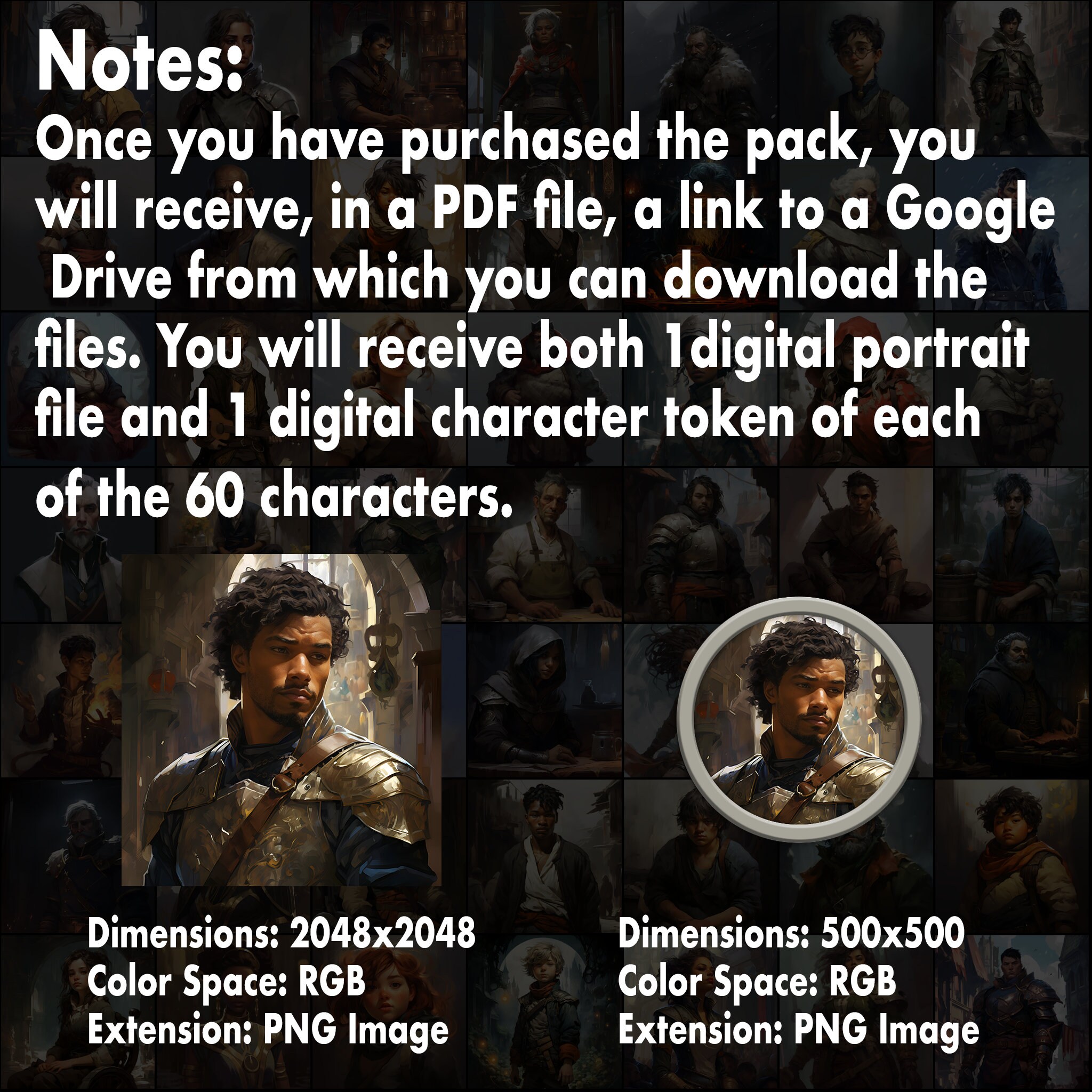 Assorted Heroes and Npcs - Anime Style Pack 1: 60 Heroes, NPC ...