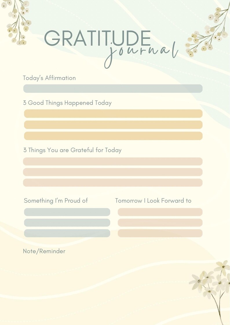 Gratitude Journal - Etsy