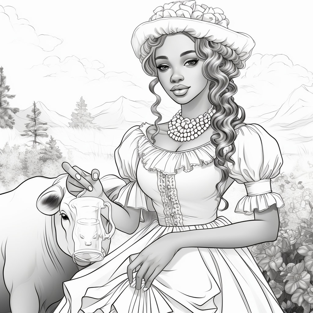 Beautiful Luxury Black Girl Coloring Pages - Afro Coloring Pages - Etsy