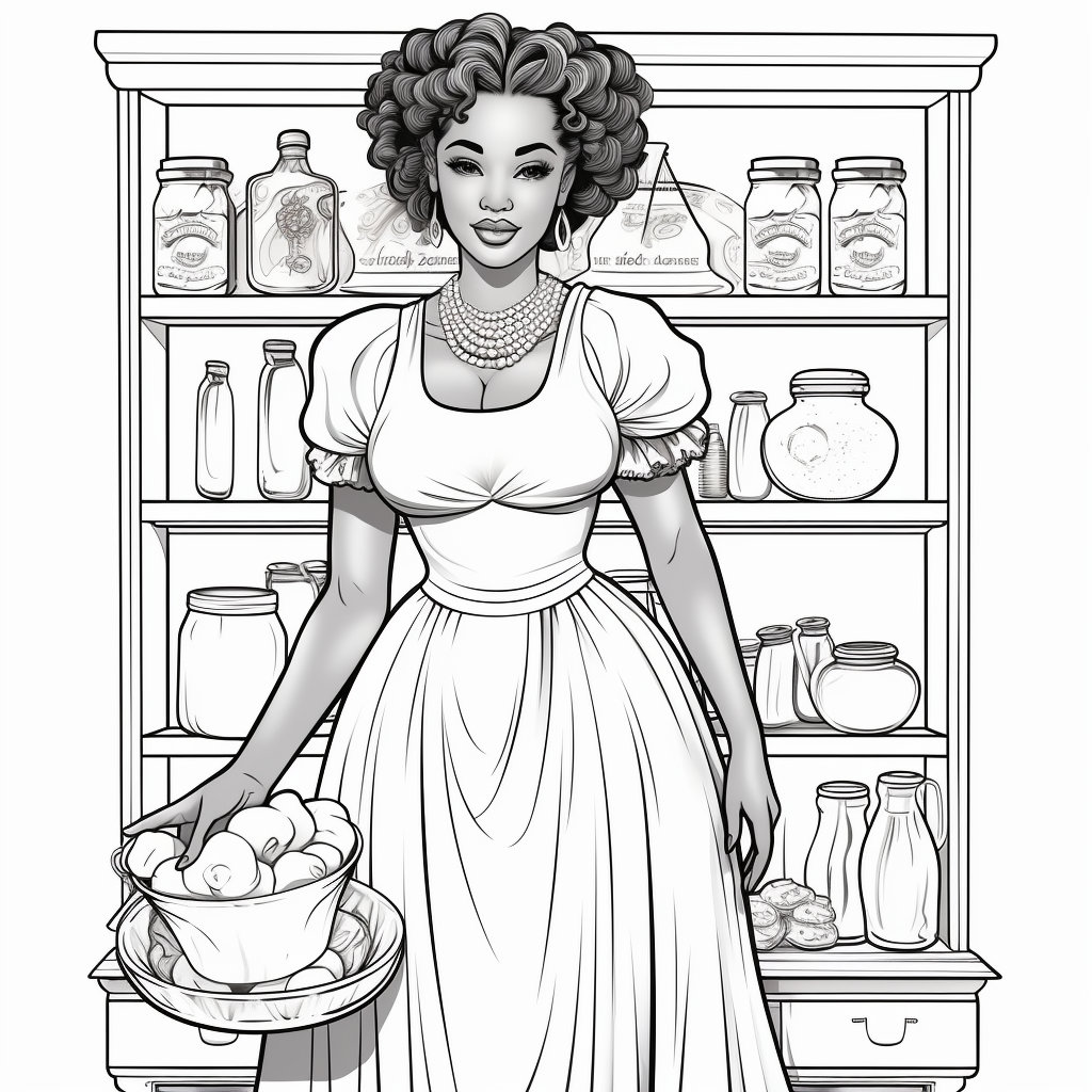 Beautiful Luxury Black Girl Coloring Pages - Afro Coloring Pages - Etsy