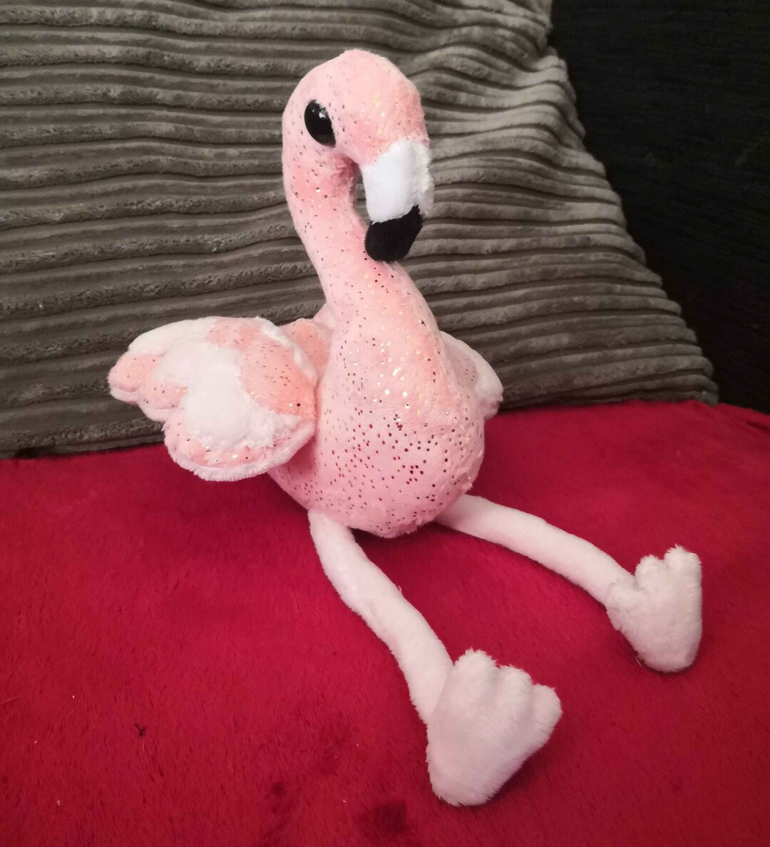 Handmade Sparkly Flamingo Plush - Etsy