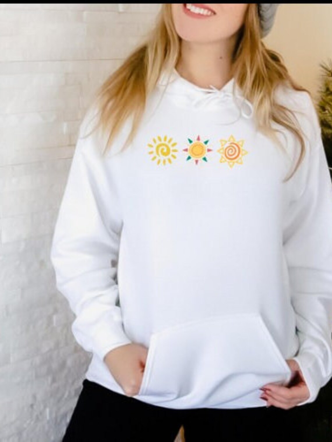 Sun Hooded Sweatshirt, Sunshine Hoodie, Graphic Hoodie, Boho Apparel - Etsy