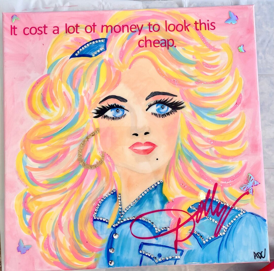 Original Dolly Parton Pop Art on Canvas - Etsy