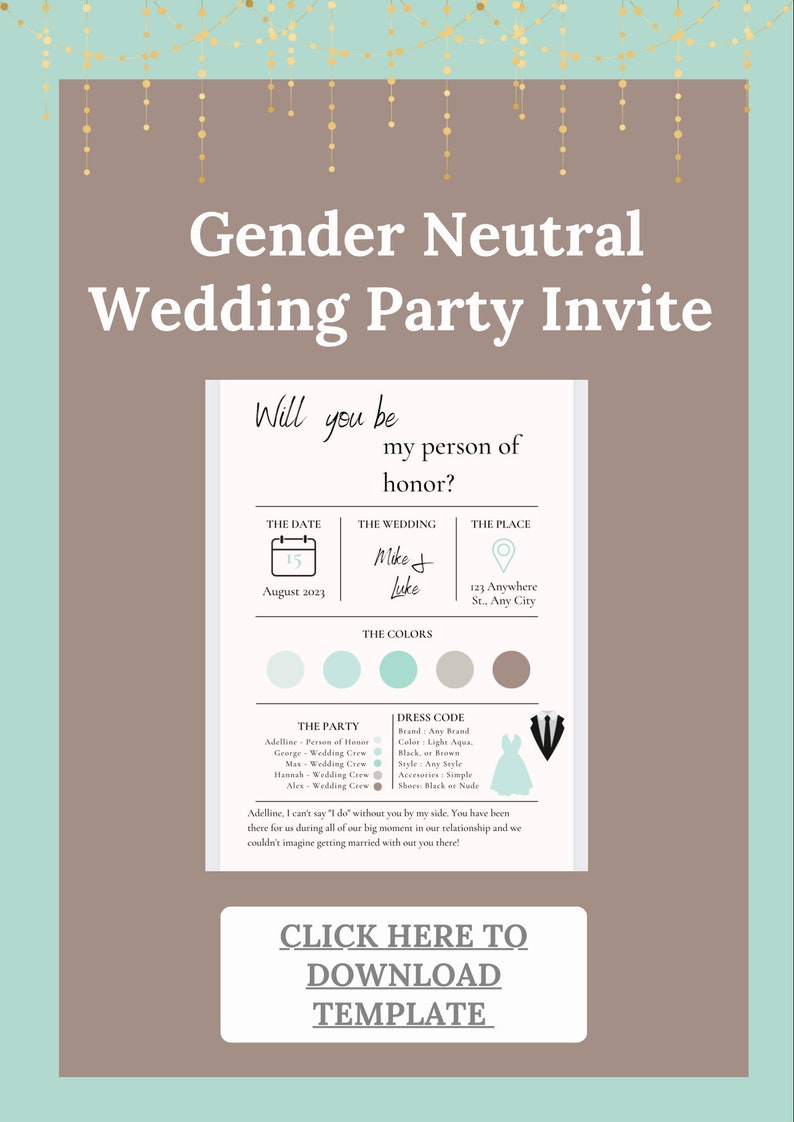 All Inclusive Wedding Party Invite - Etsy