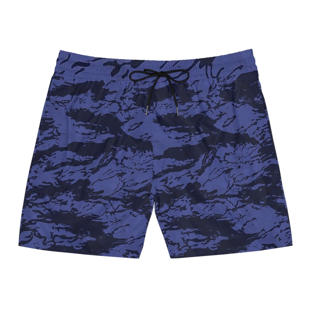 Men's Blue Tiger Swim Shorts - Etsy