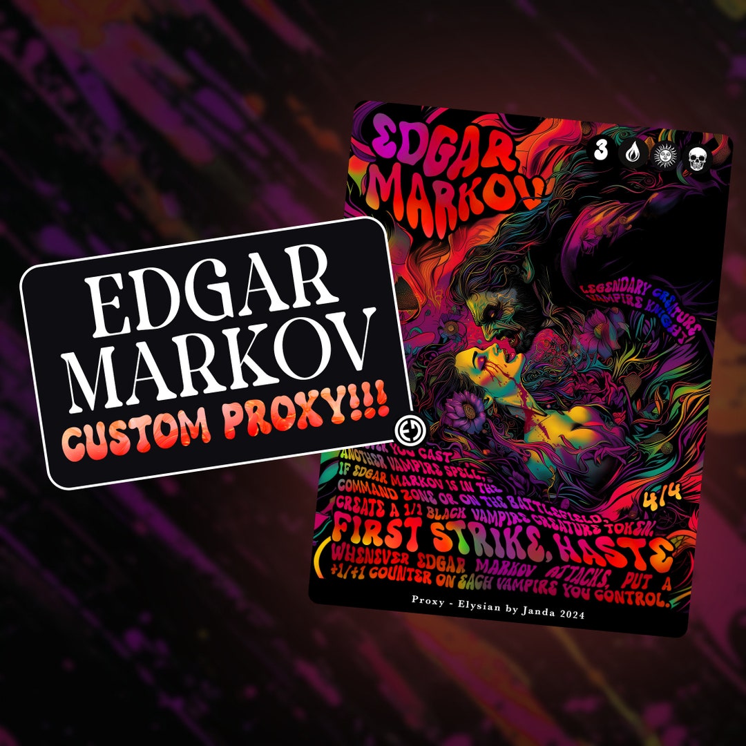 Proxy Edgar Markov - Psychedelic Poster Edition (custom Proxy) - Etsy