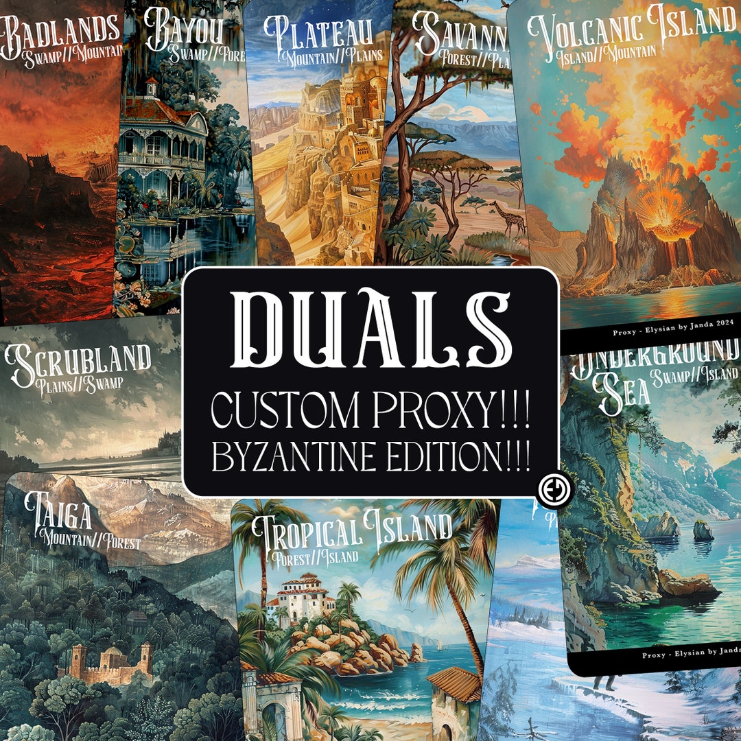 Proxy Duals Byzantine Mural Edition Custom Proxies Etsy
