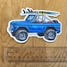 Vintage Ford Bronco Surfboard Sticker - 5 Inch - Etsy