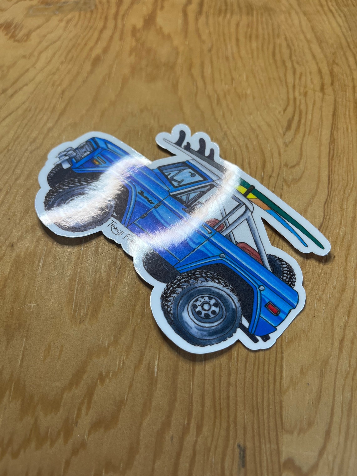 Vintage Ford Bronco Surfboard Sticker - 5 Inch - Etsy
