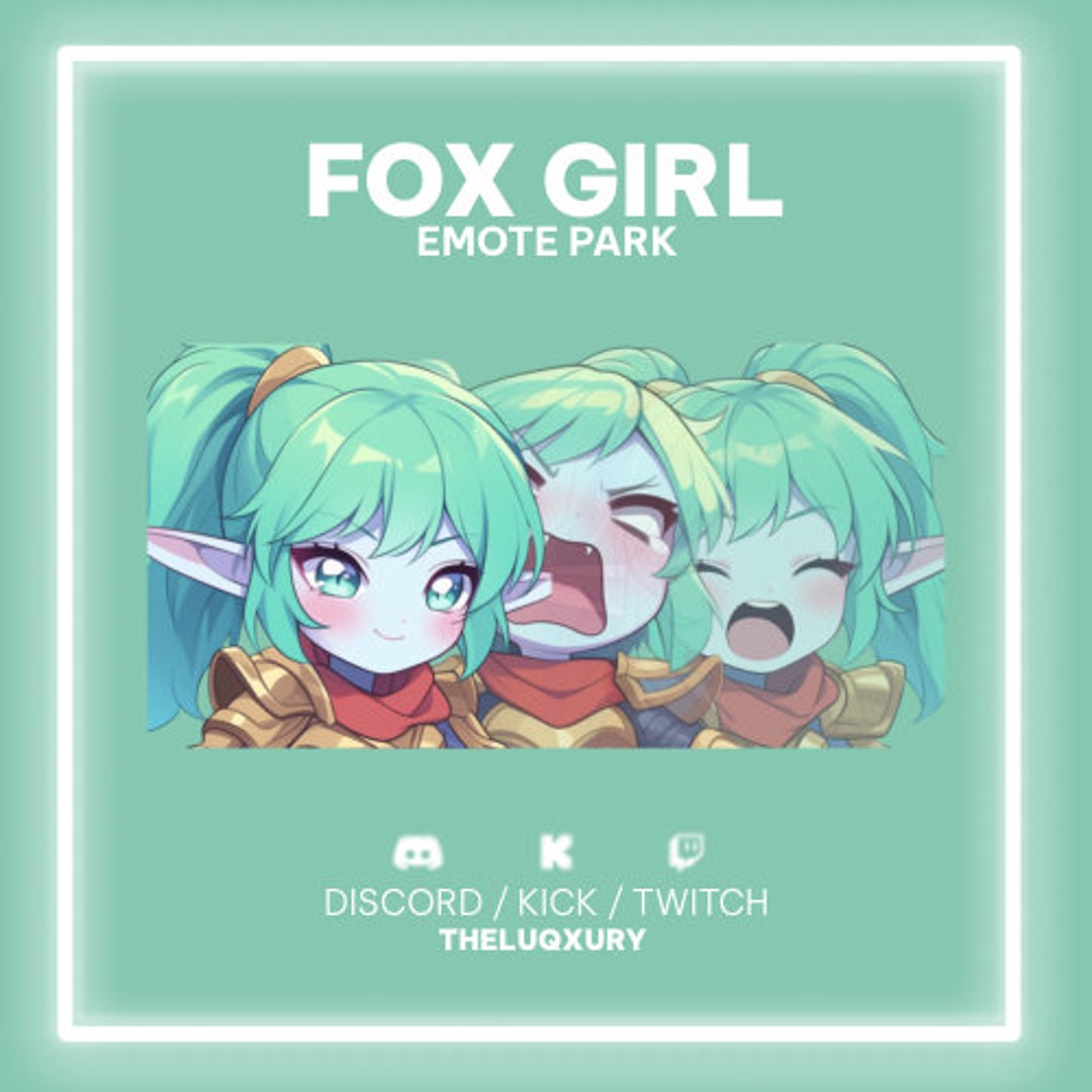 Elf Girl Emote Packdiscord / Kick / Twitchcute Chibi Emotes for ...