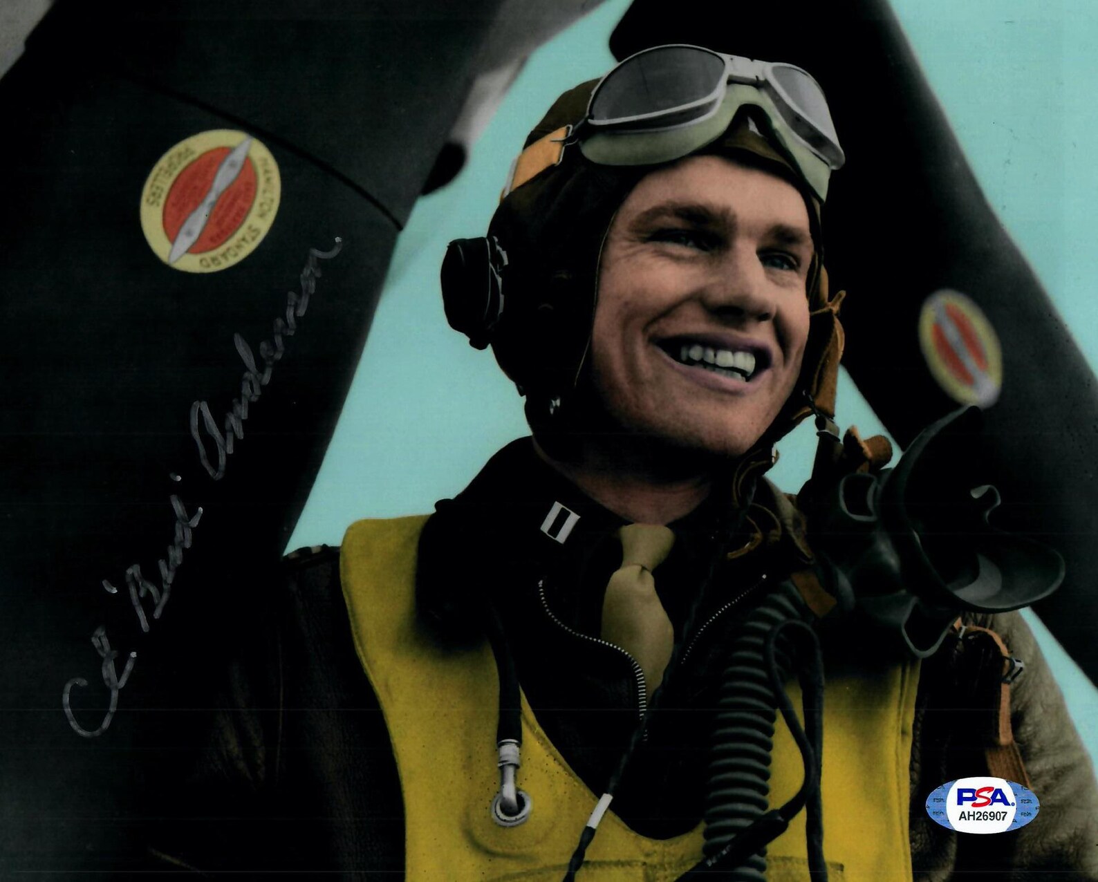Bud Anderson Signed 8x10 Photograph WWII 357th Ace PSA / DNA ...