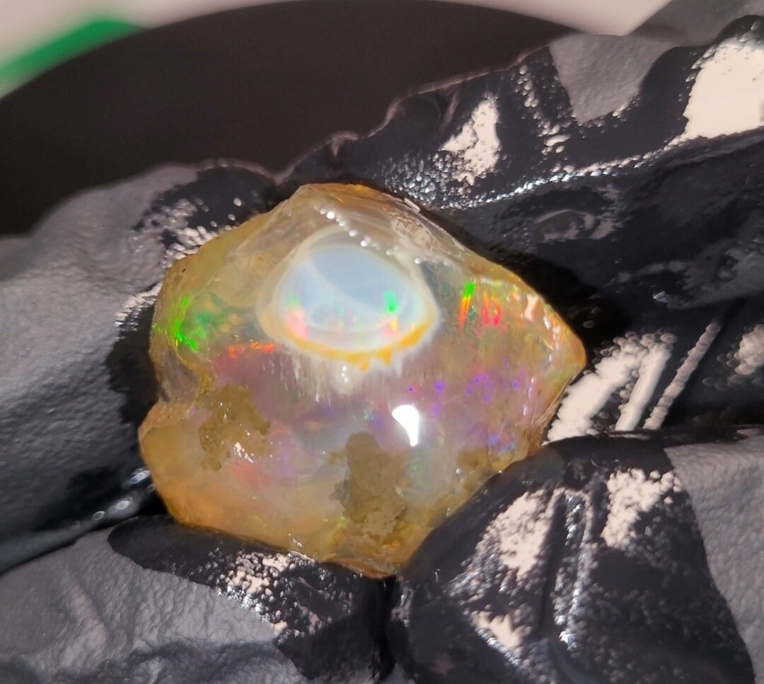 Rare Opal Ethiopian Wello W/ White Phantom Inclusion Specimen Rough ...