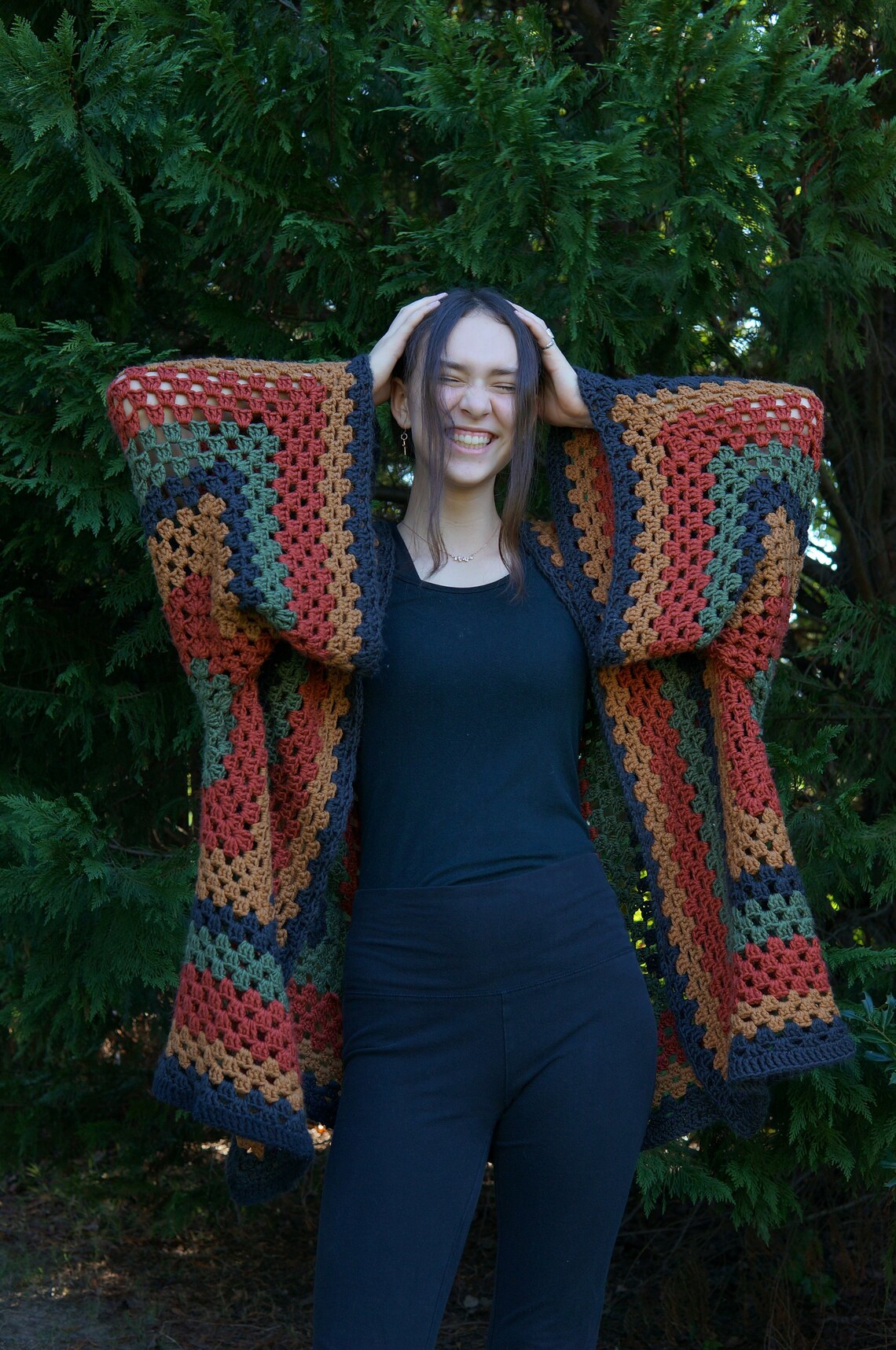Pattern Only- Fall Hexagon Granny Square Cardigan - Etsy