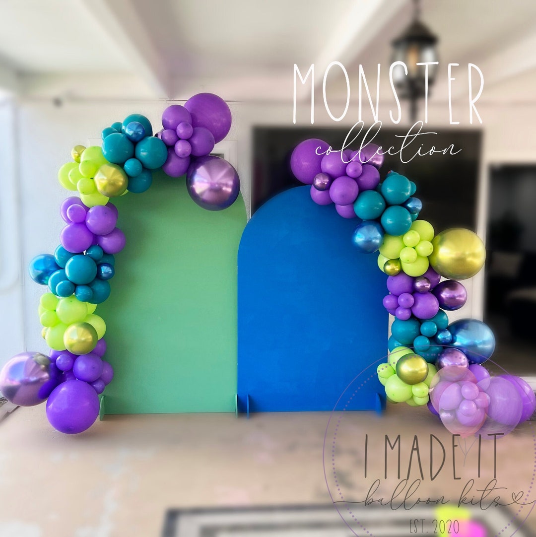 Monsters Birthday Theme Party Balloon Garland Arch Kit, Monsters ...