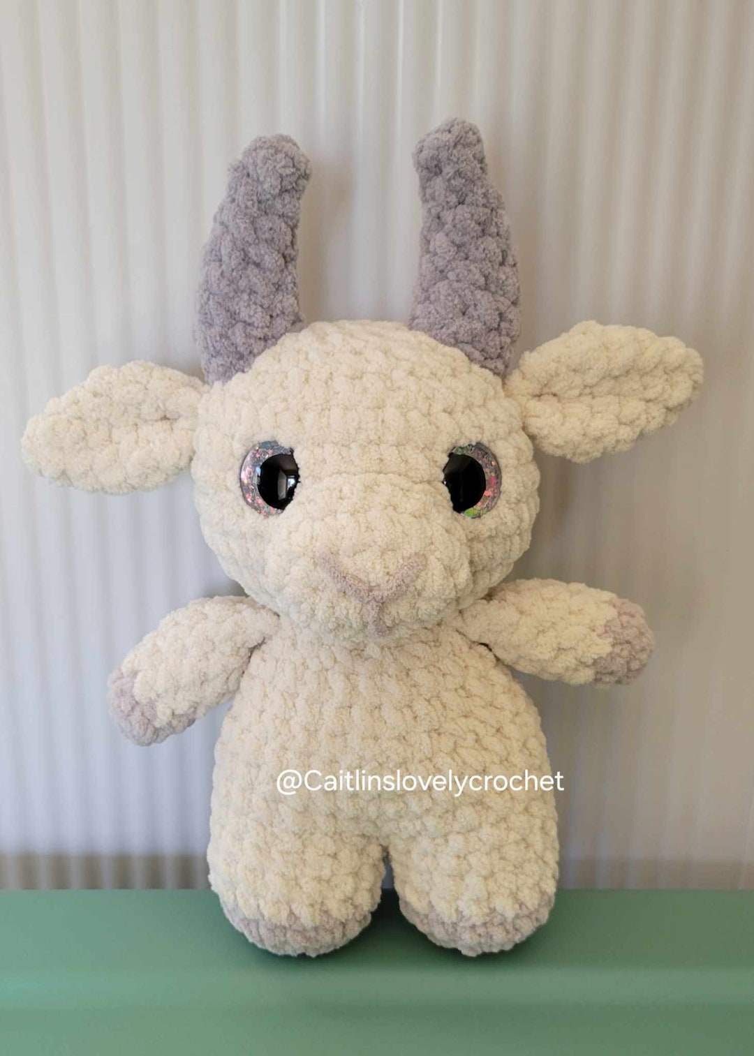 Goat Crochet Plushie Finished Crochet Plushie, Ready to Ship, for Kids ...